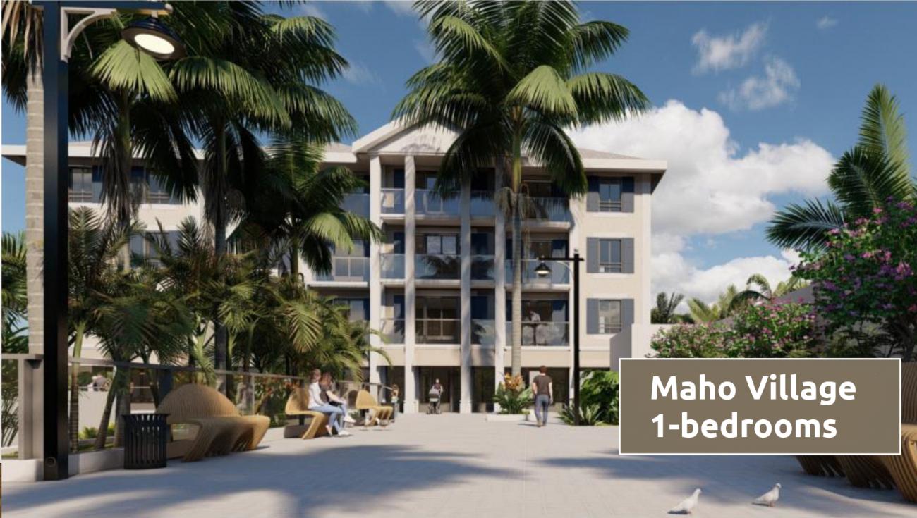 New development in Maho Village, SXM. Brand new condos